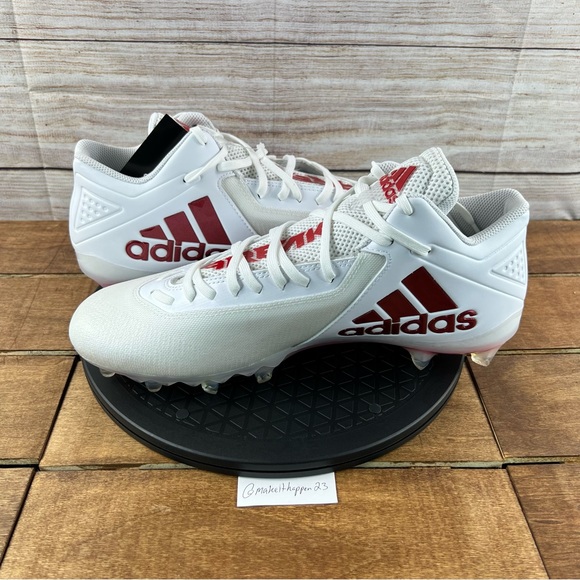 adidas | Shoes | Adidas Sm Freak Mid White University Red Football ...
